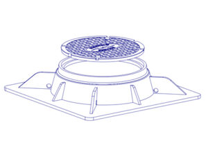 HEAVY DUTY SQUARE FLANGE FRAMES & COVERS - UNITED STATES FOUNDRIES INC.